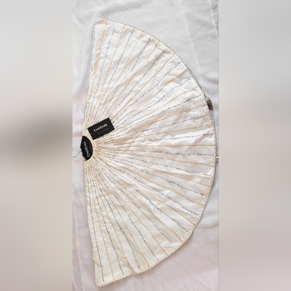 bebe | Other | Nwt Luxury Creme Bebe Embroidered Metallic Beaded ...